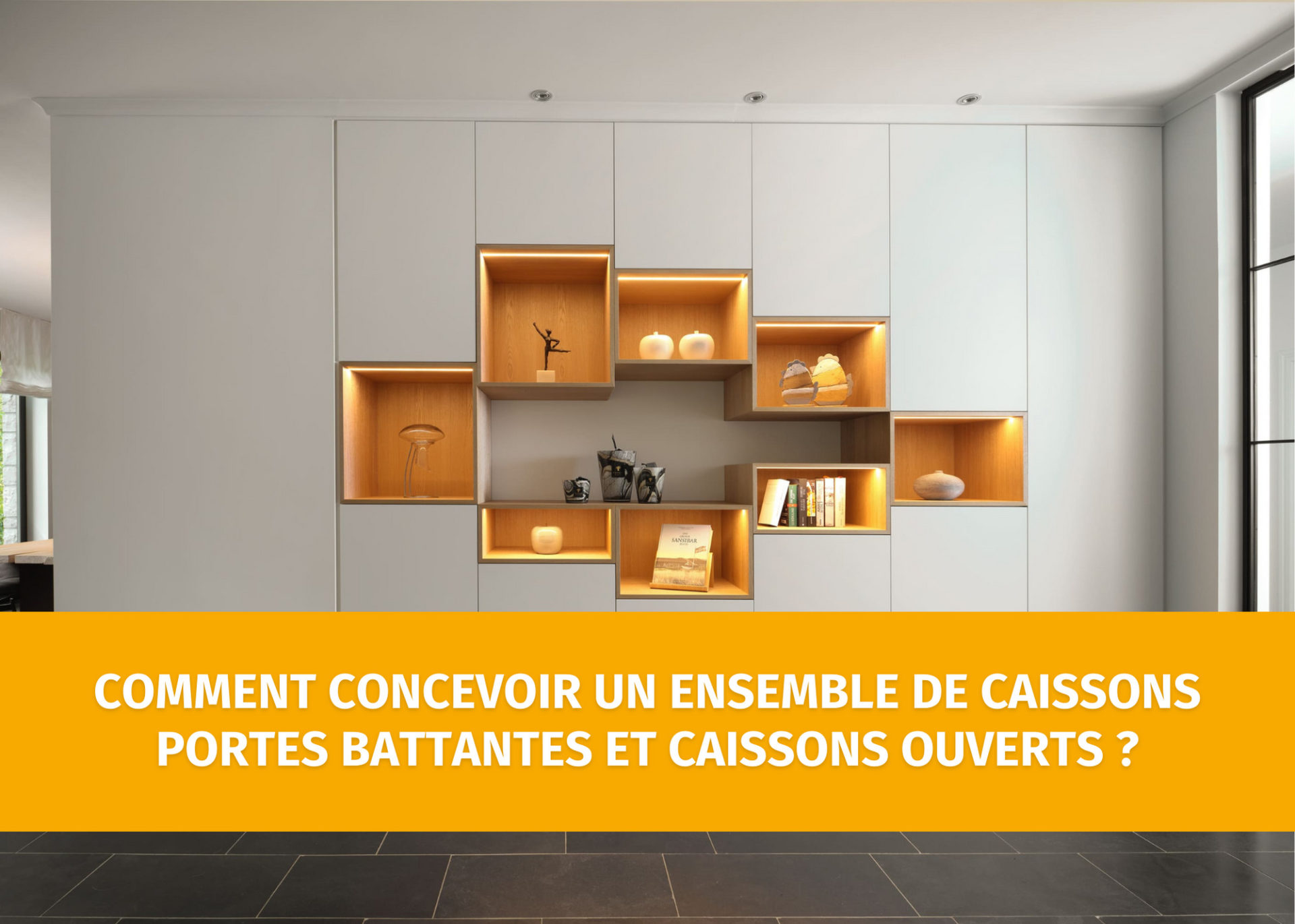 Comment concevoir un ensemble de caissons portes battantes et caissons ...